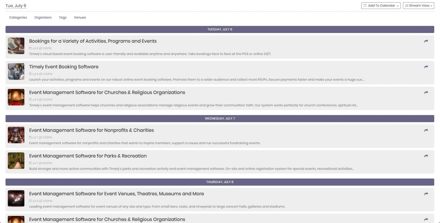 Free All-in-One Events Calendar Plugin for WordPress | Timely